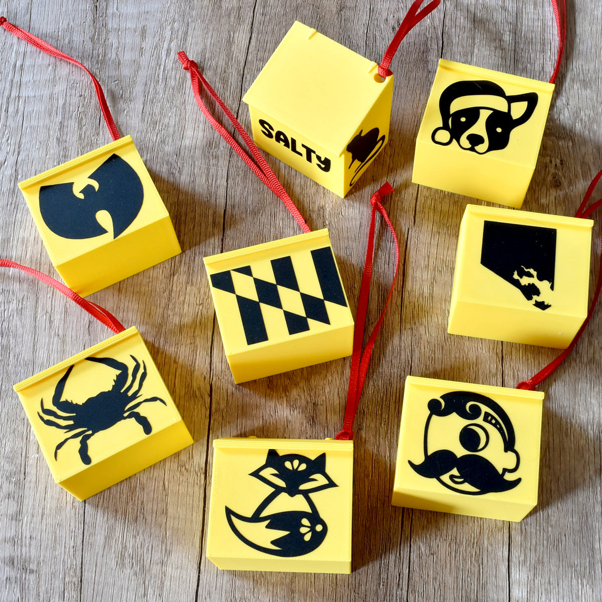 Baltimore Salt Box Ornament – The Broken Plate Co.