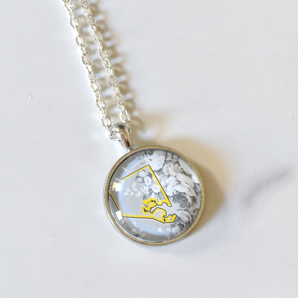 Baltimore Collection - Baltimore Grey Floral Necklace – The Broken ...